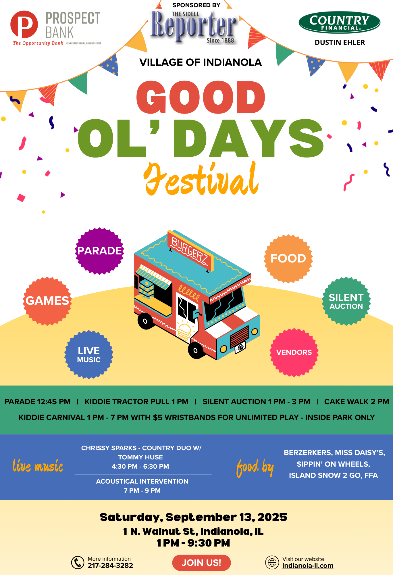 Good Ol’ Days Festival – 2025 – Indianola-IL